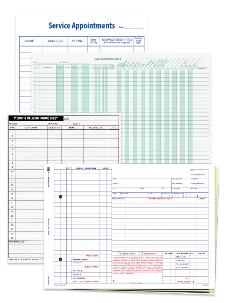 Supplies For Auto Dealers Sales Service Departments Napsupply